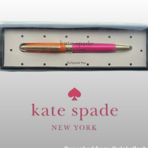 kate spade | Accessories | Nwt Kate Spade Stationary Orange And Pink ...